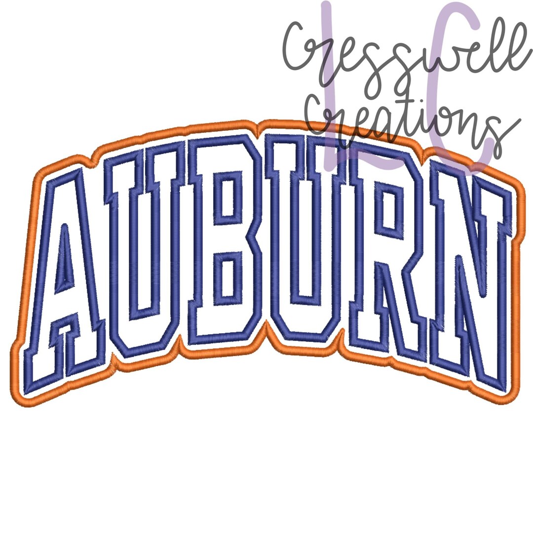 Auburn Satin Stitch Double Applique Machine Embroidery Design - Etsy