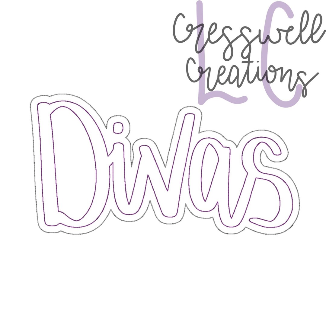 Divas Bean Stitch Double Applique Machine Embroidery Design - Etsy
