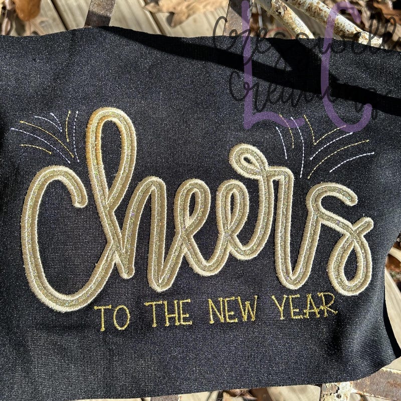 New Year Embroidery - Etsy