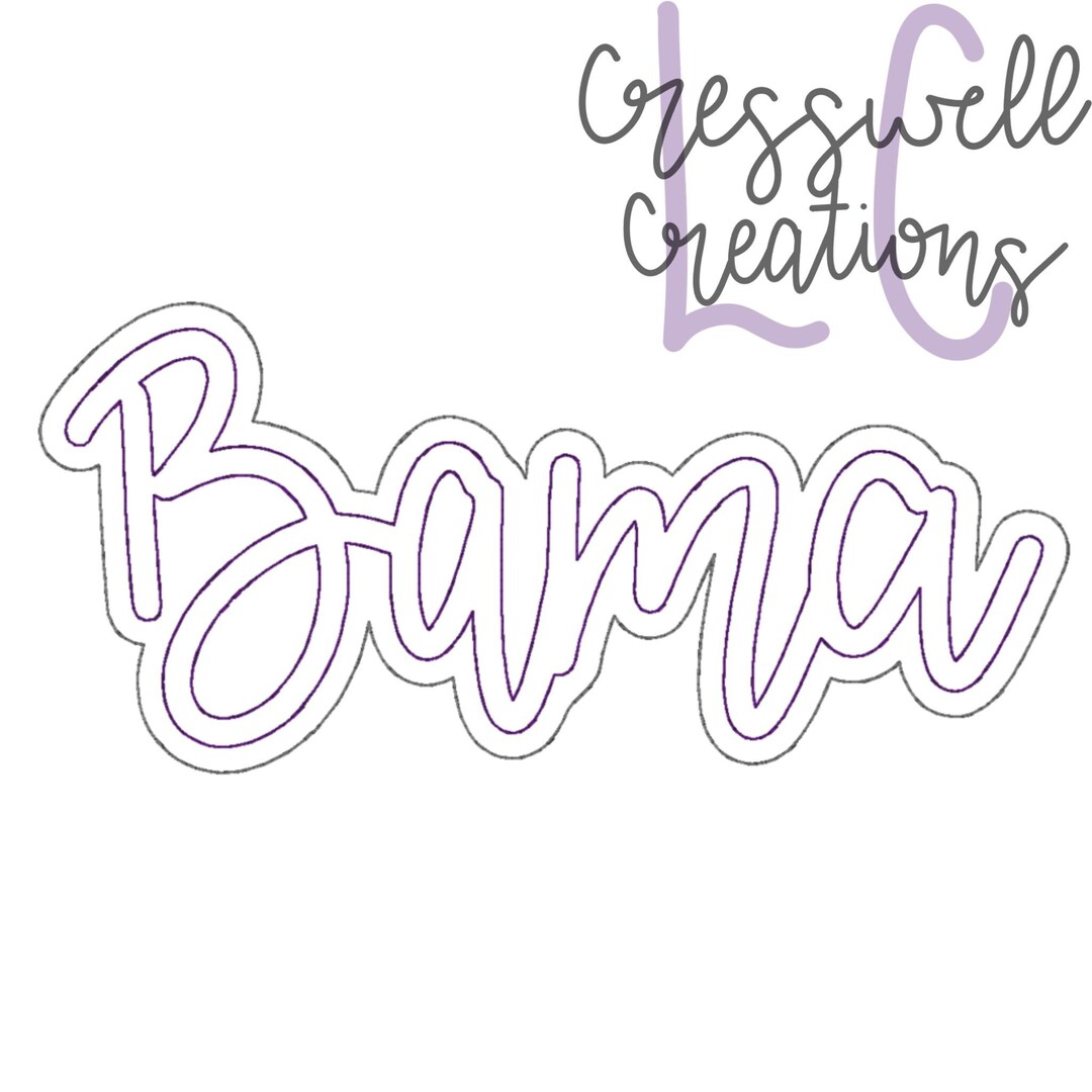 Bama Bean Stitch Double Applique Machine Embroidery Design - Etsy