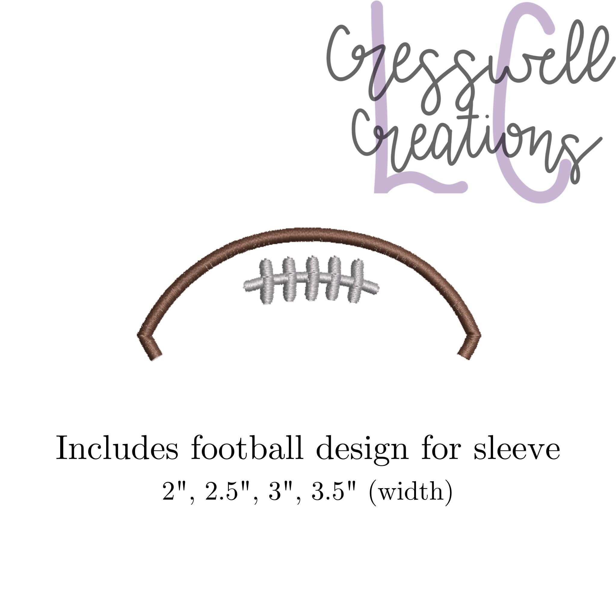 Football Mom Applique Machine Embroidery Design // Includes Design for ...