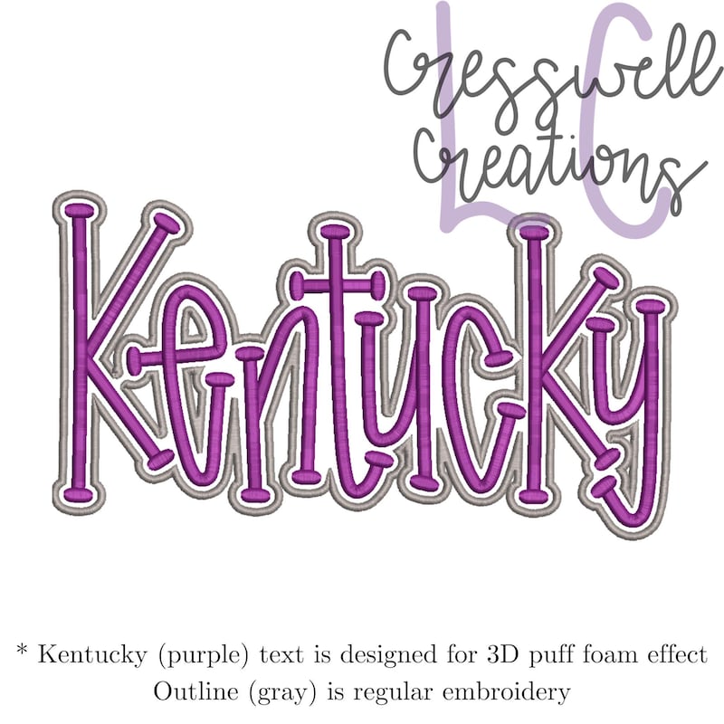 University of Kentucky Embroidery Design - Etsy