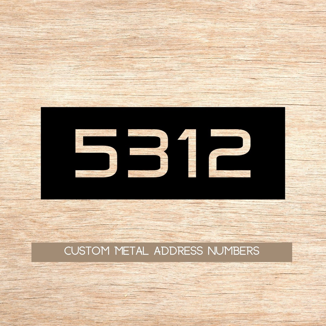 Personalized Metal House Numbers, Custom Metal Hotel Room Numbers ...