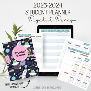 Student Printable Planner Digital Planner Updated Planner Personal ...