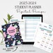 Student Printable Planner Digital Planner Updated Planner Personal ...