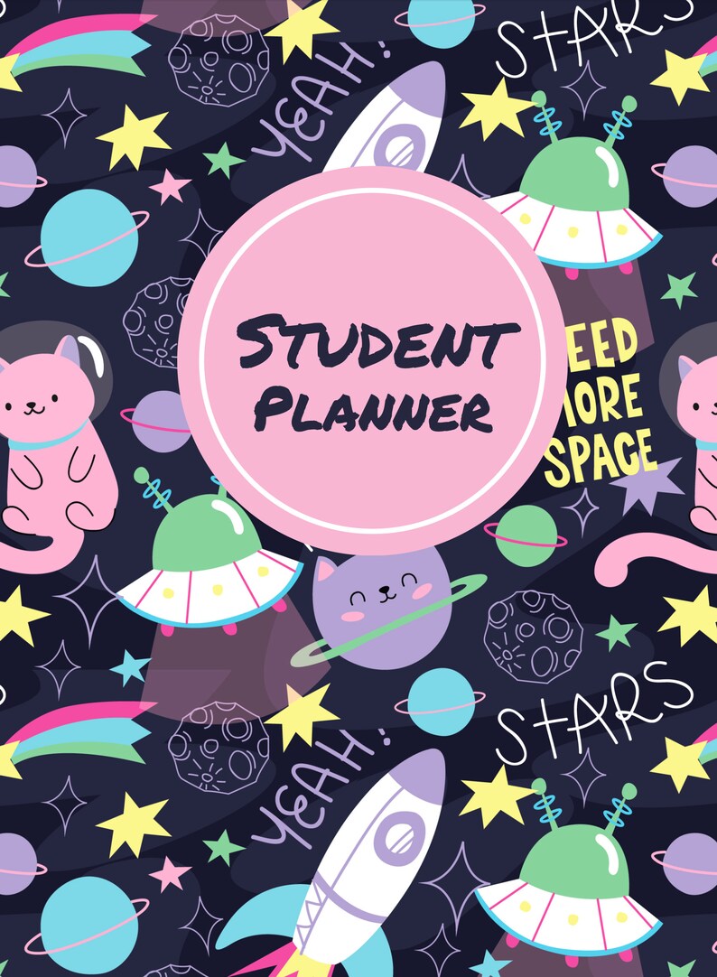Student Printable Planner Digital Planner Updated Planner Personal ...