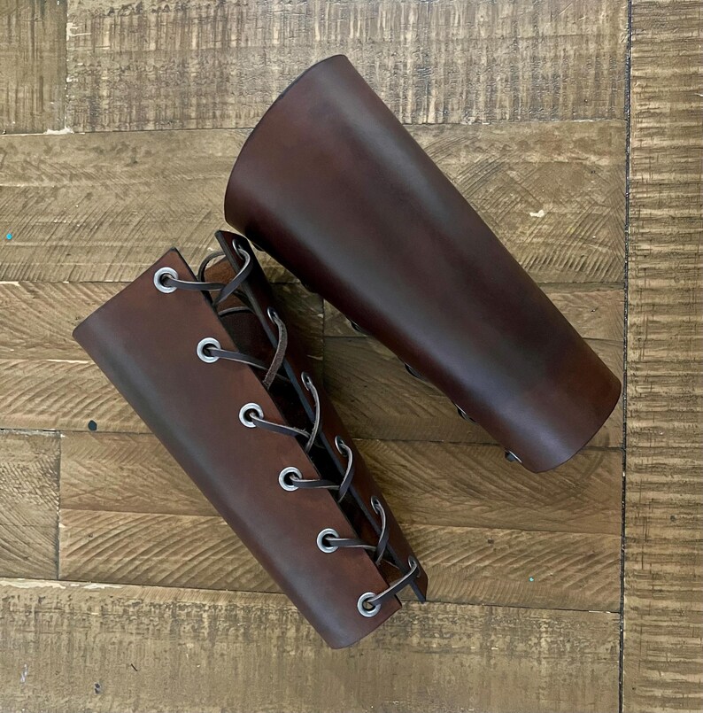 Handcrafted Leather Bracers: Cosplay, LARP, and Reenactment Armor (set ...