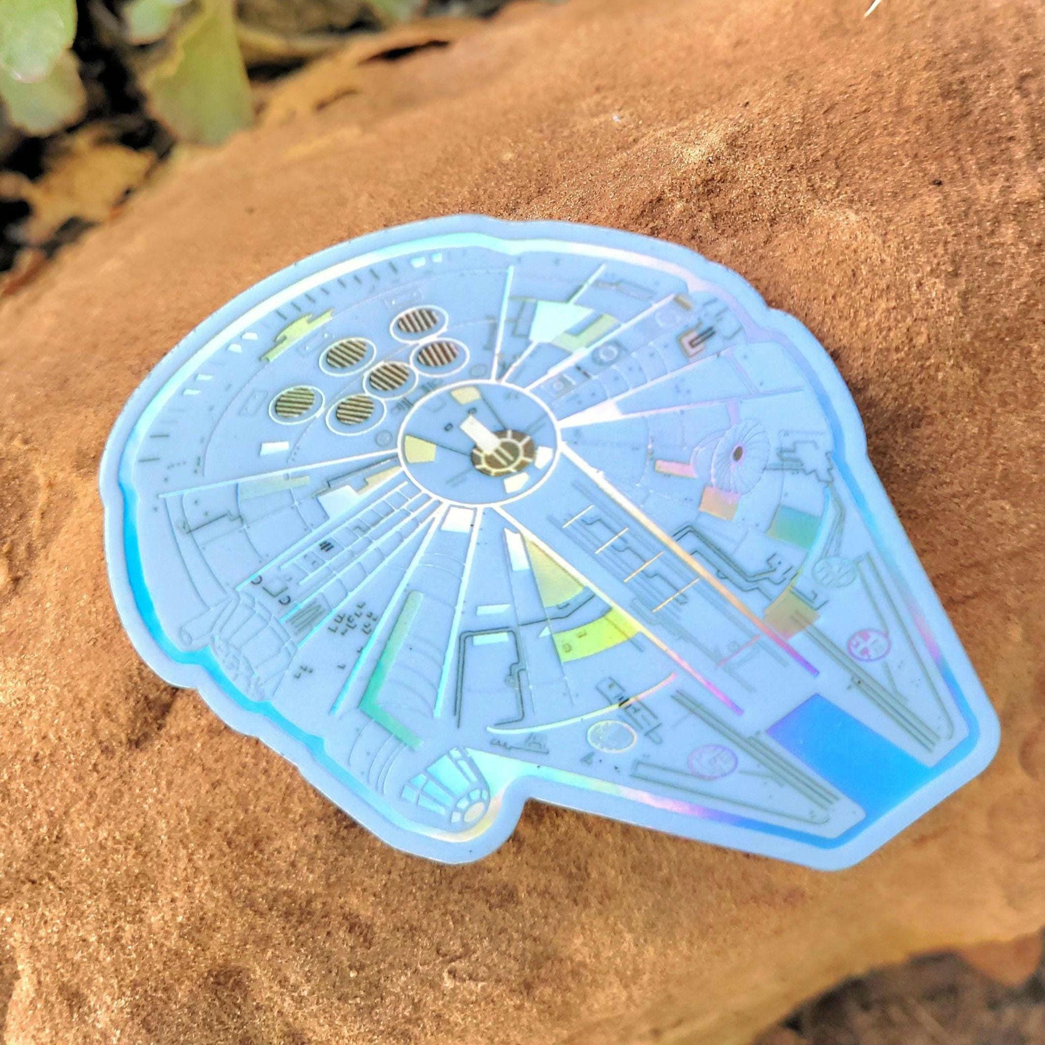 Millennium Falcon Holographic Sticker: Star Wars Vinyl Decal - Etsy