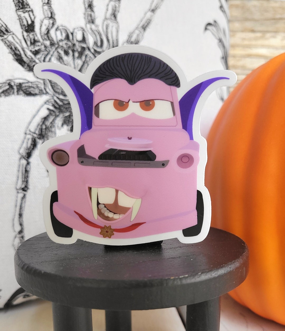Vampire Tow Mater Sticker Cars Land Halloween Costume Water - Etsy