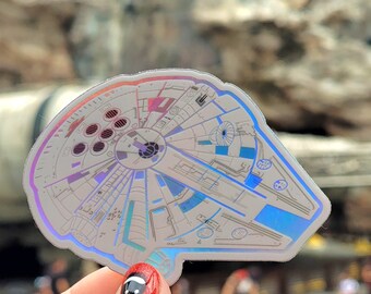Millennium Falcon Clear Sticker Star Wars Sticker Disney Sticker Star ...