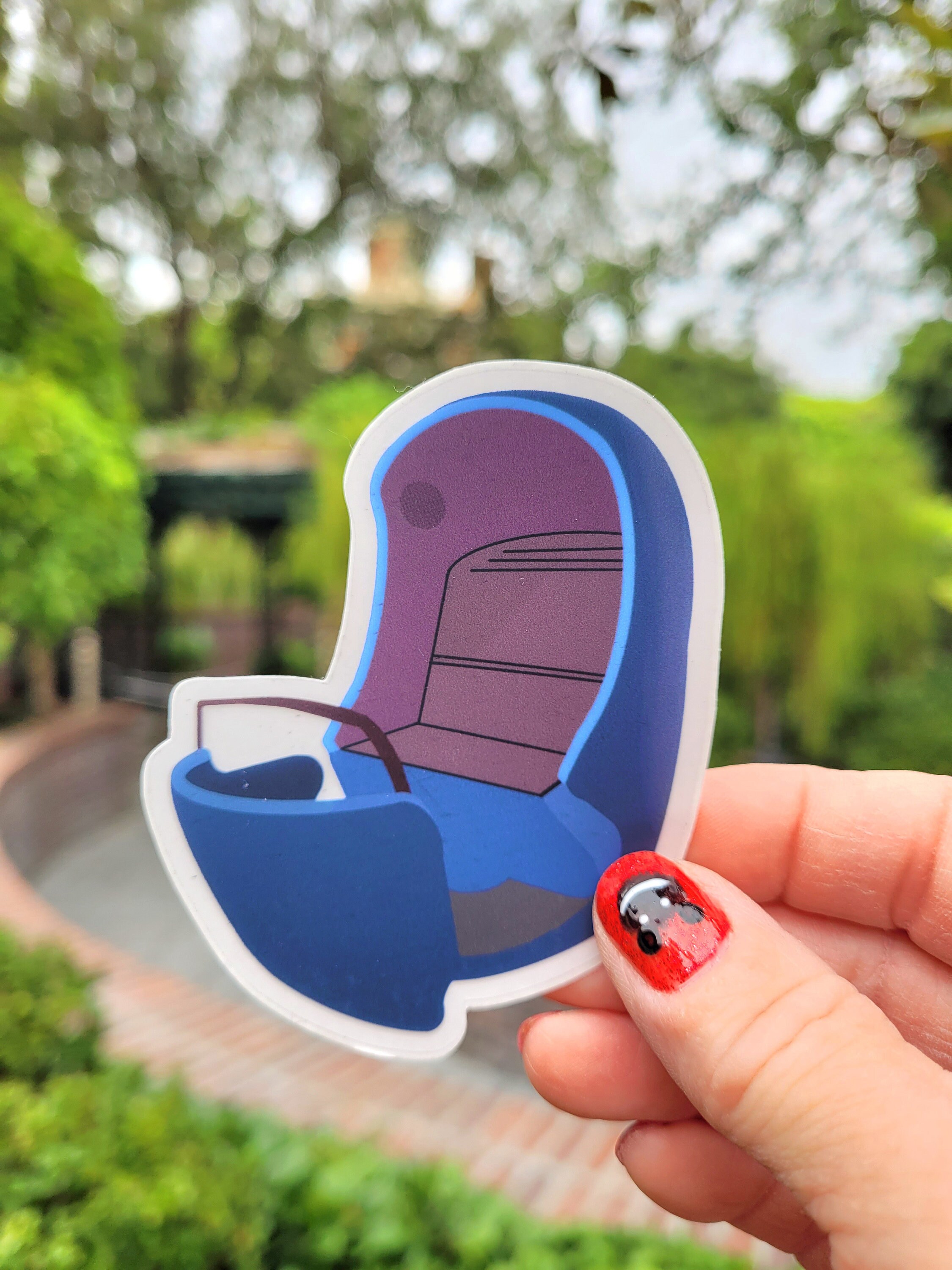 Doom Buggy Waterproof Sticker Haunted Mansion Ride Vehicle Water Bottle ...