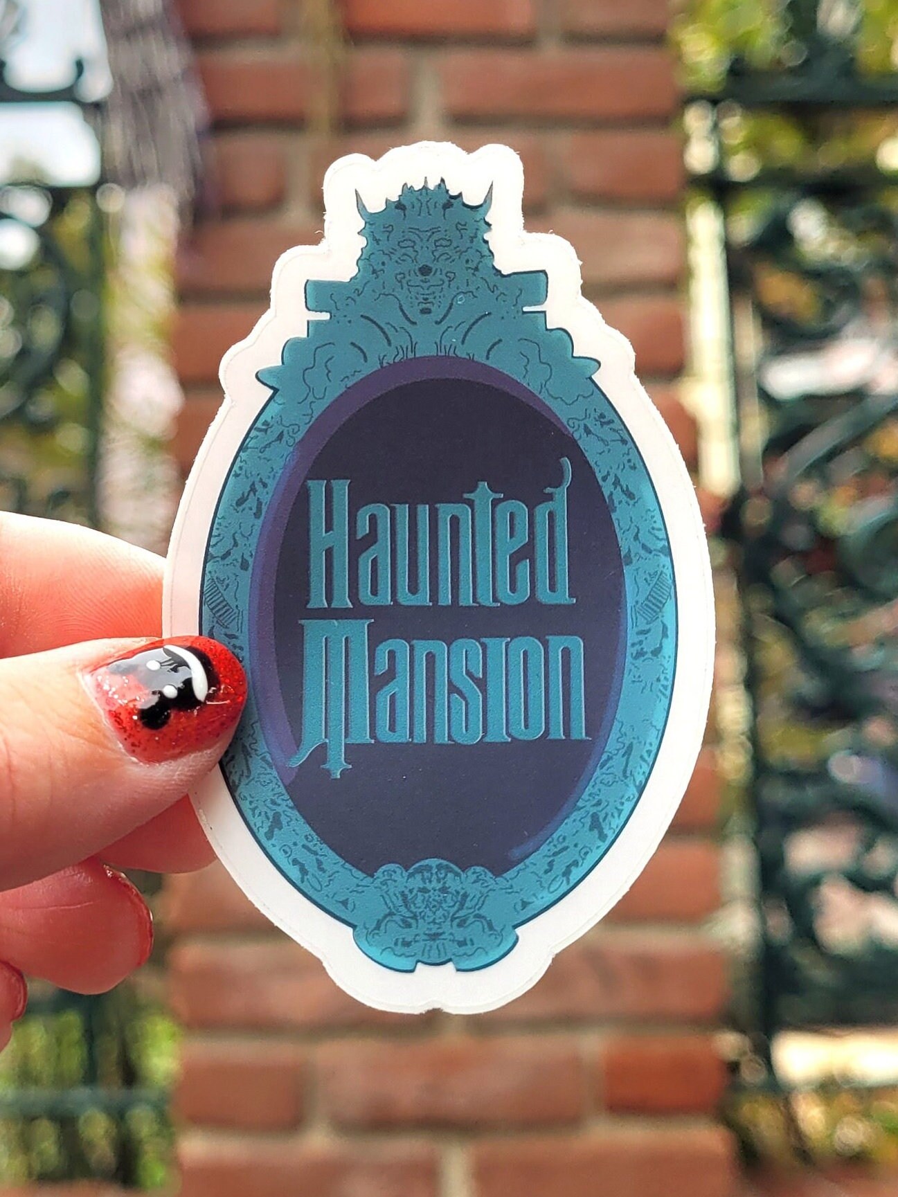 Haunted Mansion Gate Sign Sticker: Waterproof Vinyl Decal - Etsy