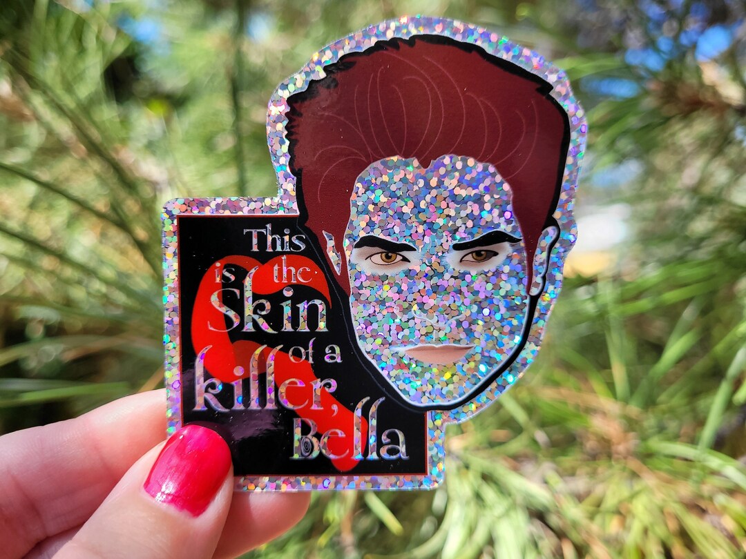 Sparkling Edward Cullen Sticker This is the Skin of a Killer Glitter ...