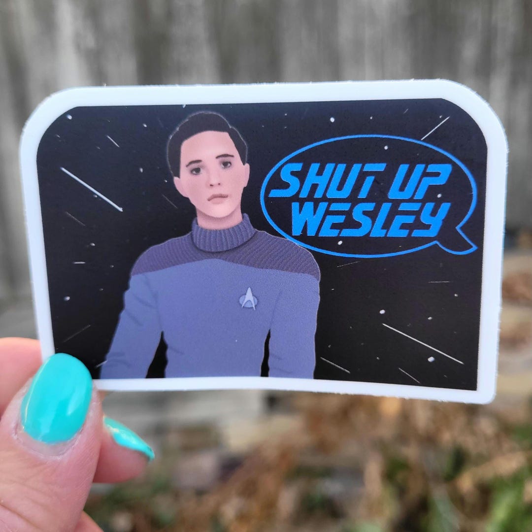 Wesley Crusher Sticker, Star Trek Fan Gift, Sci-fi Enthusiast ...