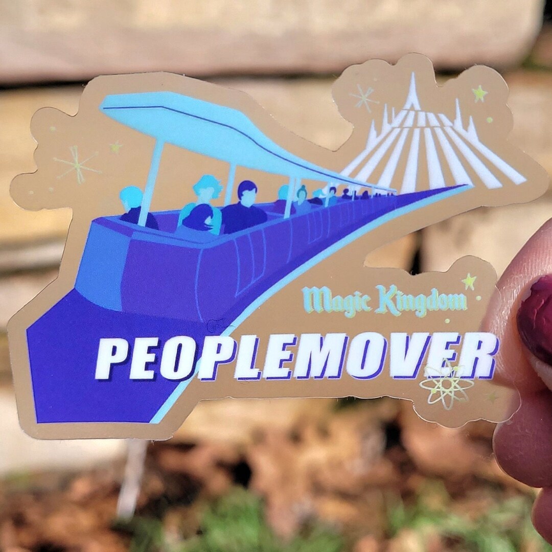 Magic Kingdom Peoplemover Sticker Mid Century Disneyland Poster Water ...