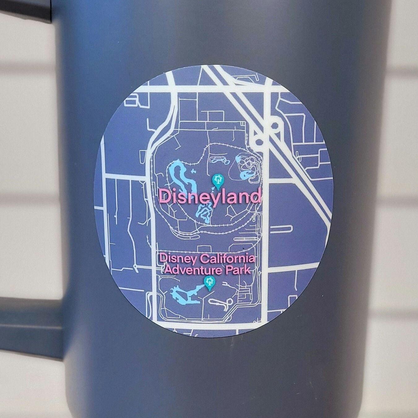 Disneyland Map Sticker: Anaheim Resort Vinyl Decal - Etsy