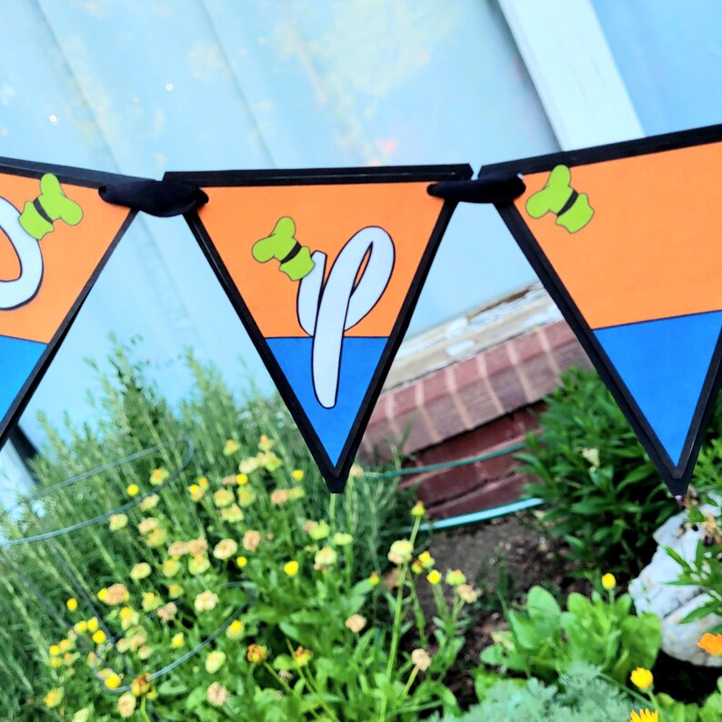 Goofy Birthday Banner: DIY Printable Disney Bunting - Etsy
