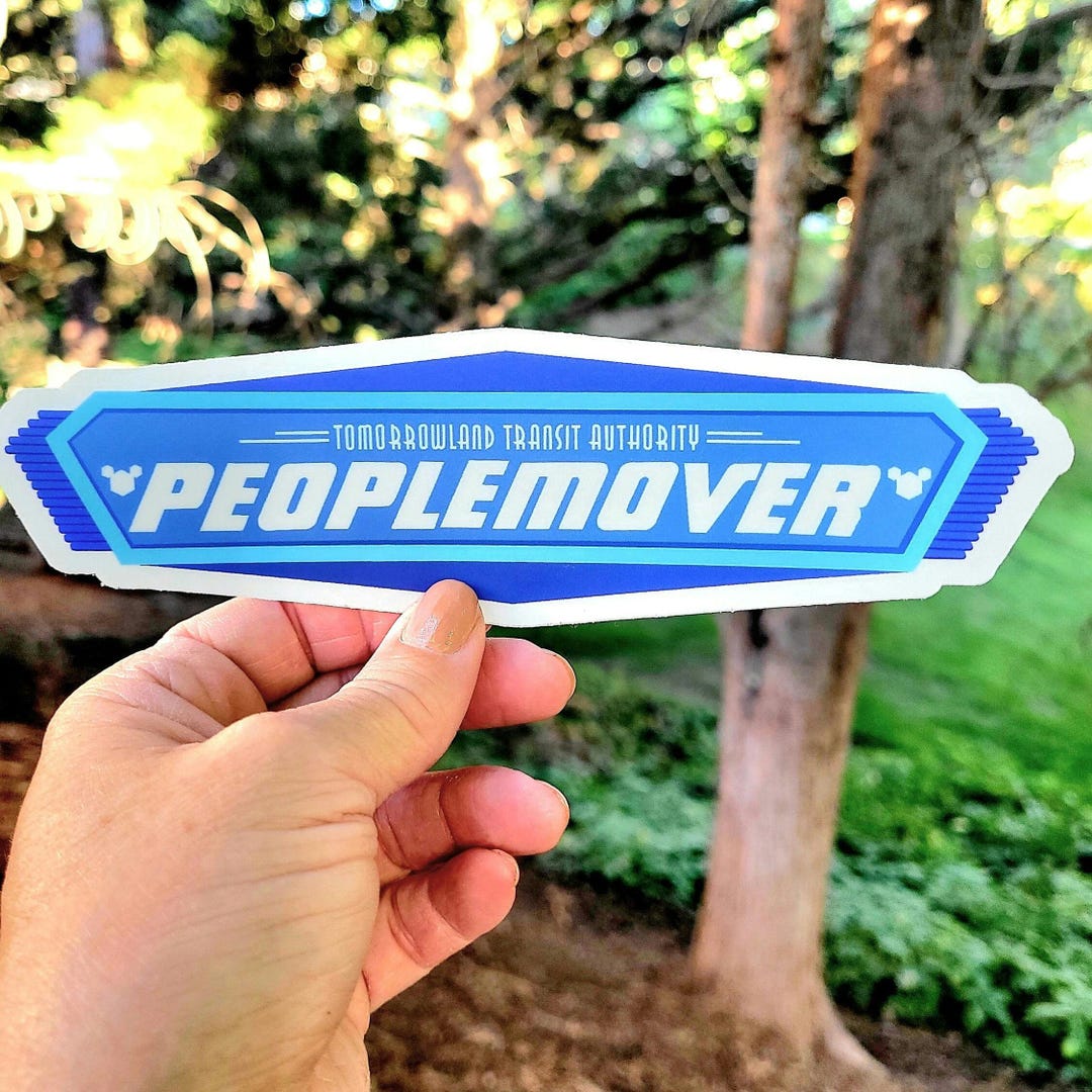 Tomorrowland Peoplemover Sticker: Transit Authority Vinyl Car Decal - Etsy