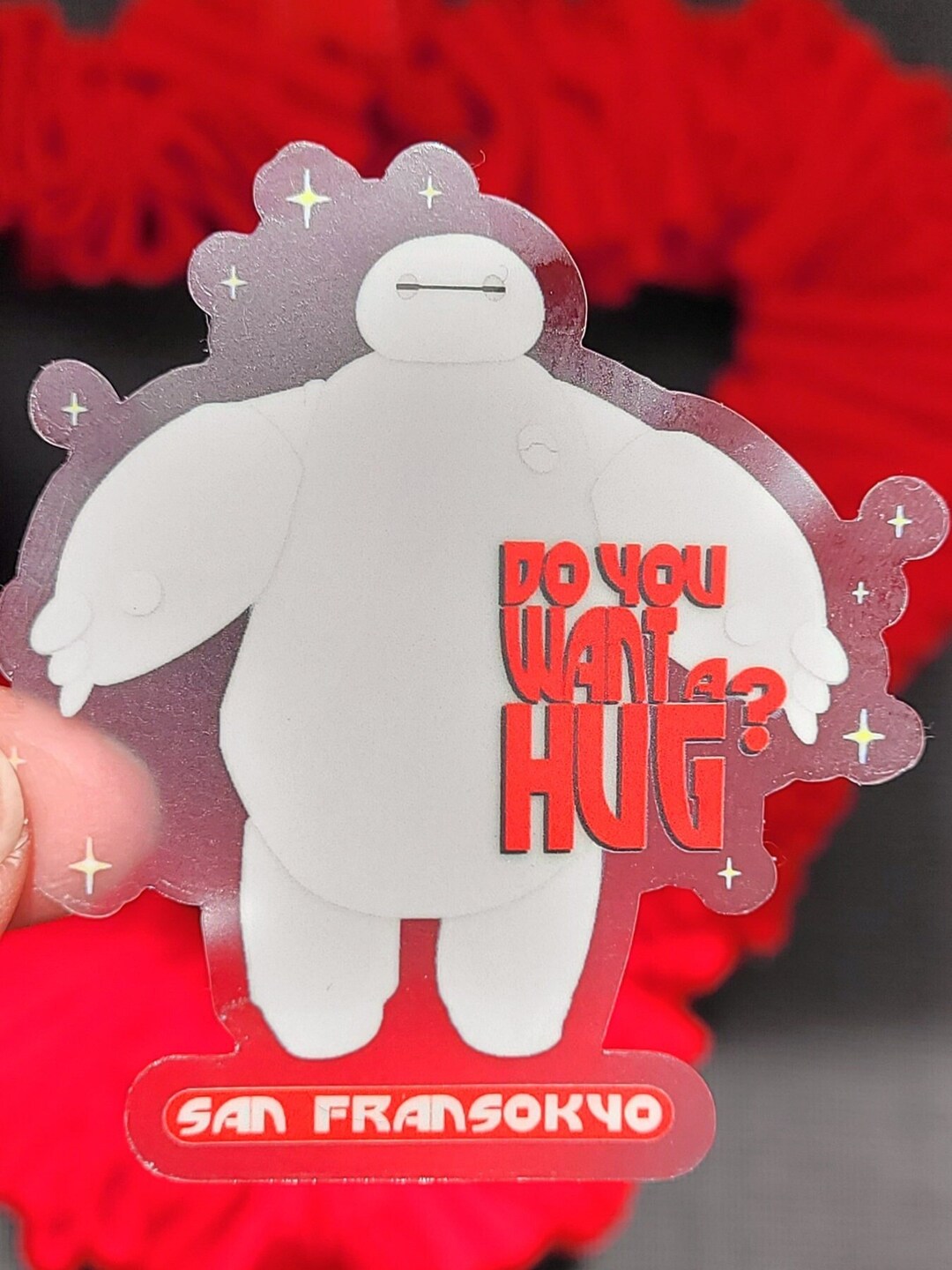 Baymax Hug Sticker San Fransokyo Water Bottle Decal Big Hero 6 ...