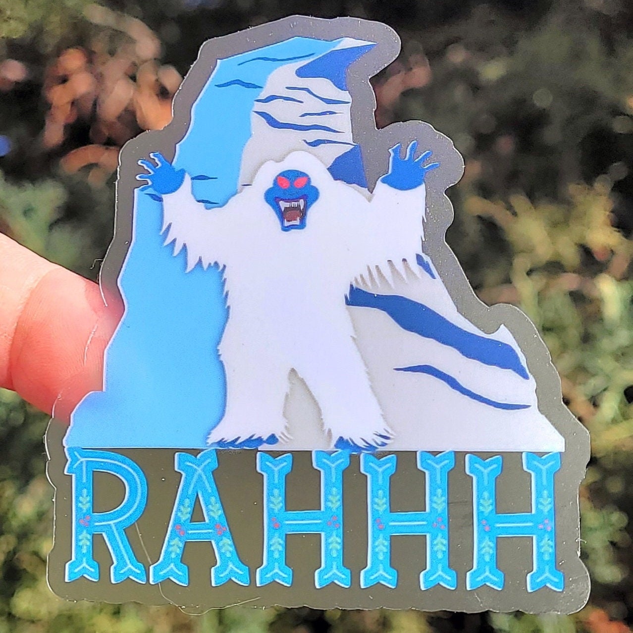 Matterhorn Yeti Roar Sticker Disney Mountains Water Bottle Decal Disney ...