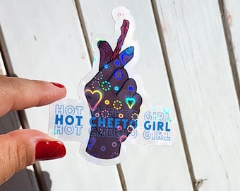 Hot Cheeto Girl, Hot Cheeto Gang, Hot Cheeto Queens Stickers, Flaming ...