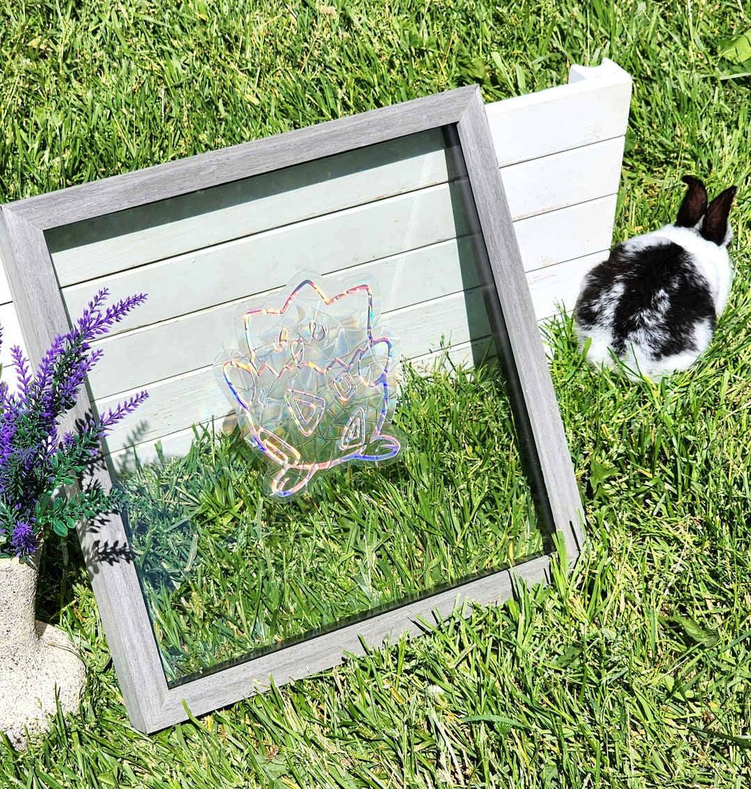 Togekiss Pokemon Rainbow Suncatcher, Suncatcher Sticker, Reusable Vinyl ...