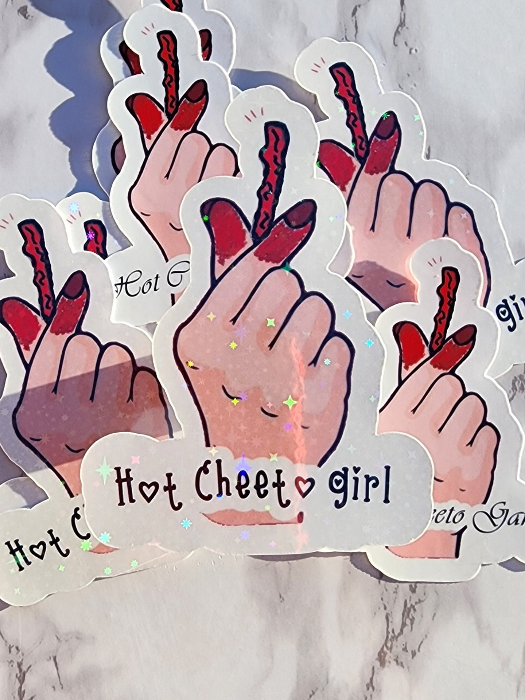 Hot Cheeto Girl, Hot Cheeto Gang, Hot Cheeto Queens Stickers, Flaming ...