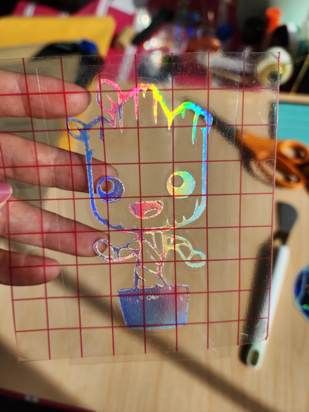 Holographic Groot Decal, Marvel Car/laptop Sticker - Etsy
