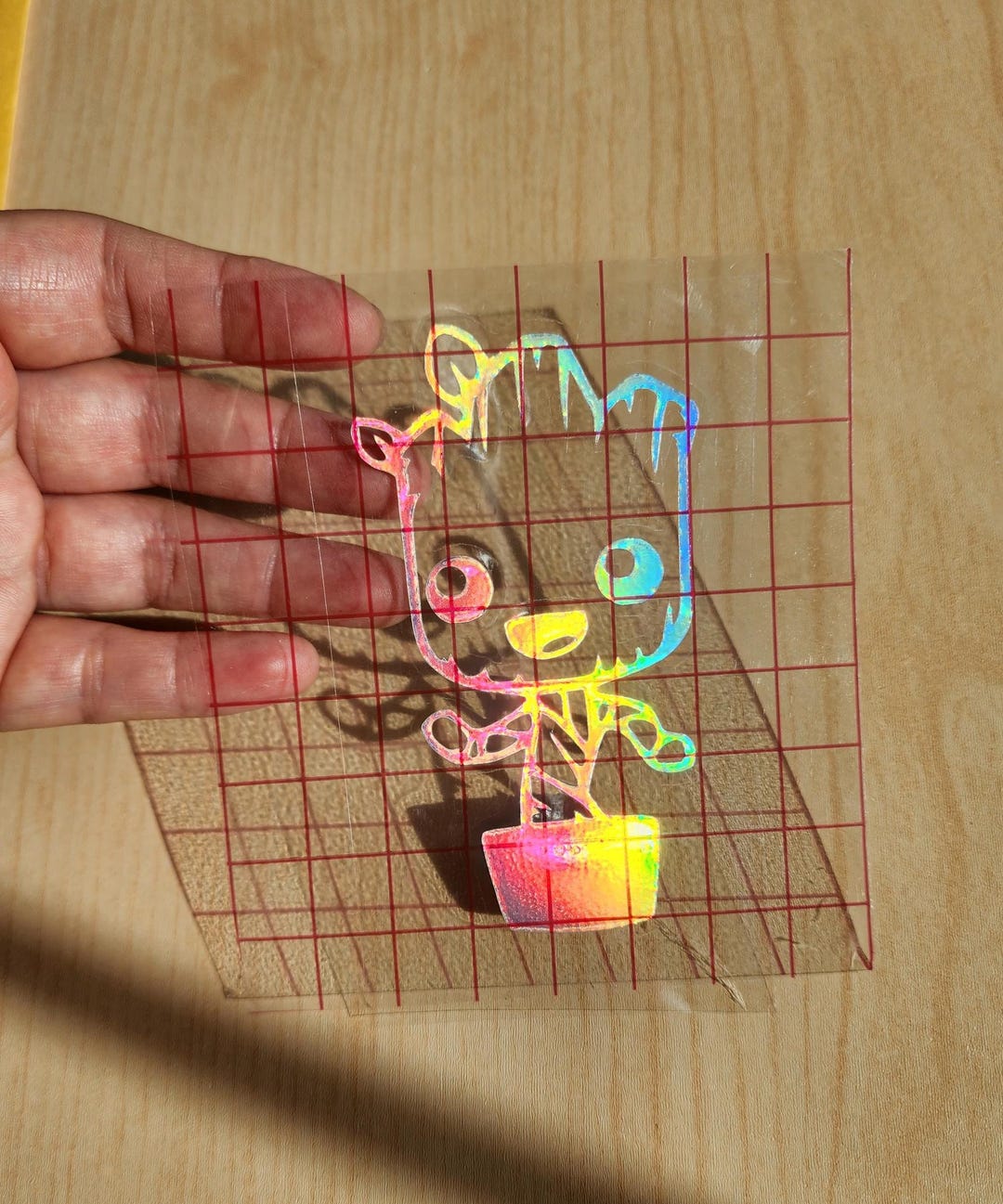 Holographic Groot Decal, Marvel Decal, Mug Decal, Car Decal, Wall Decal ...