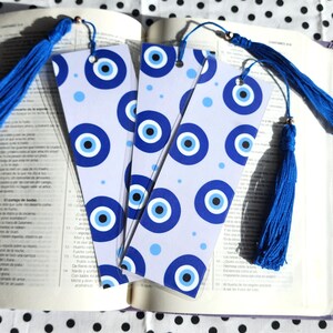 Evil Eye Bookmark, Handmade, Gift for Readers, Book Club, Bookmarks ...