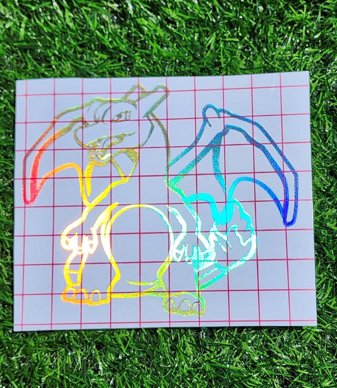 Charizard Pokemon, Holographic Decal, Decal for Laptop, Car, Truck ...