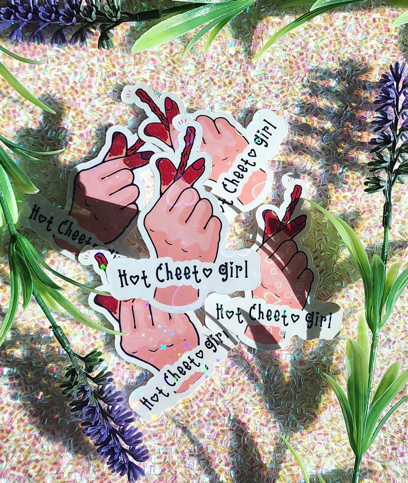 Hot Cheeto Girl Sticker: Holographic Laptop Sticker - Etsy