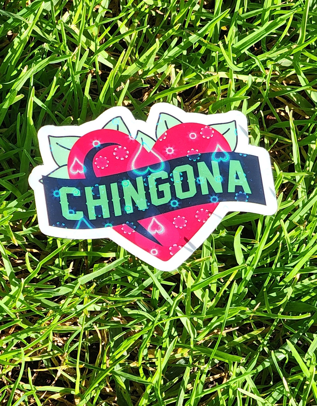Be Chingona Heart Holographic Sticker Latina Stickers Latina - Etsy