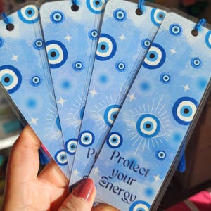 Evil Eye Bookmark, Handmade, Gift for Readers, Book Club, Bookmarks ...