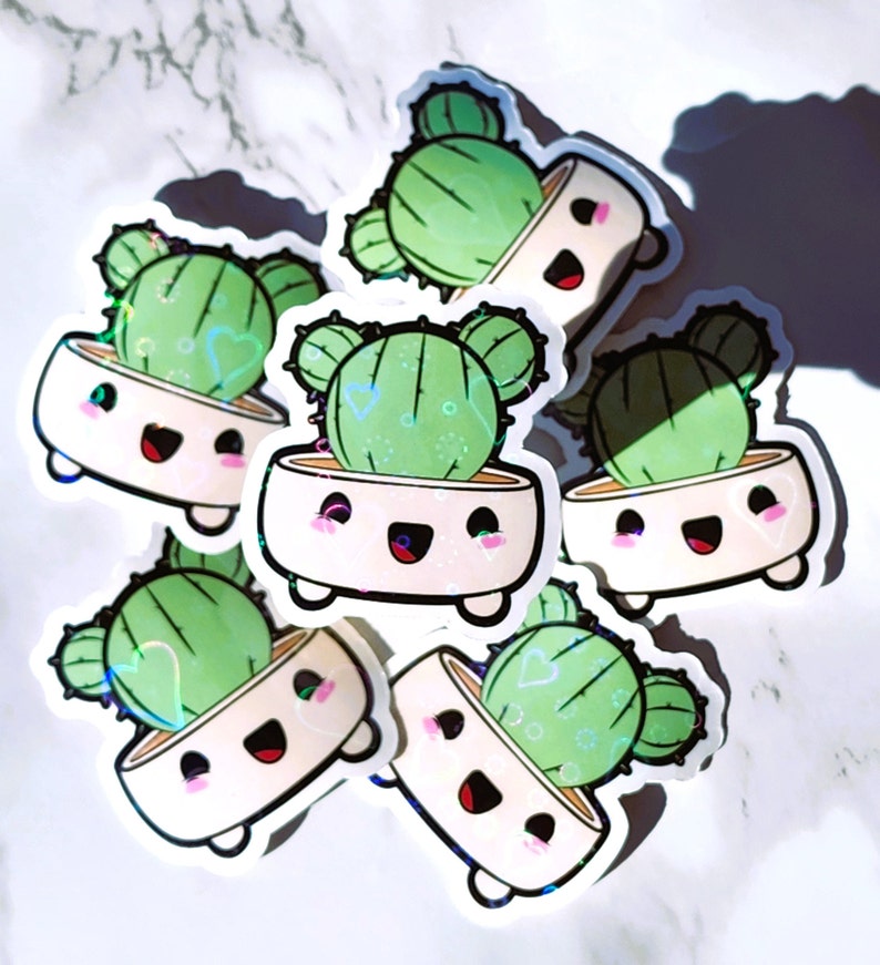 Nopalitos Art, Happy Nopalitos, Holographic Stickers, Mexican Art ...