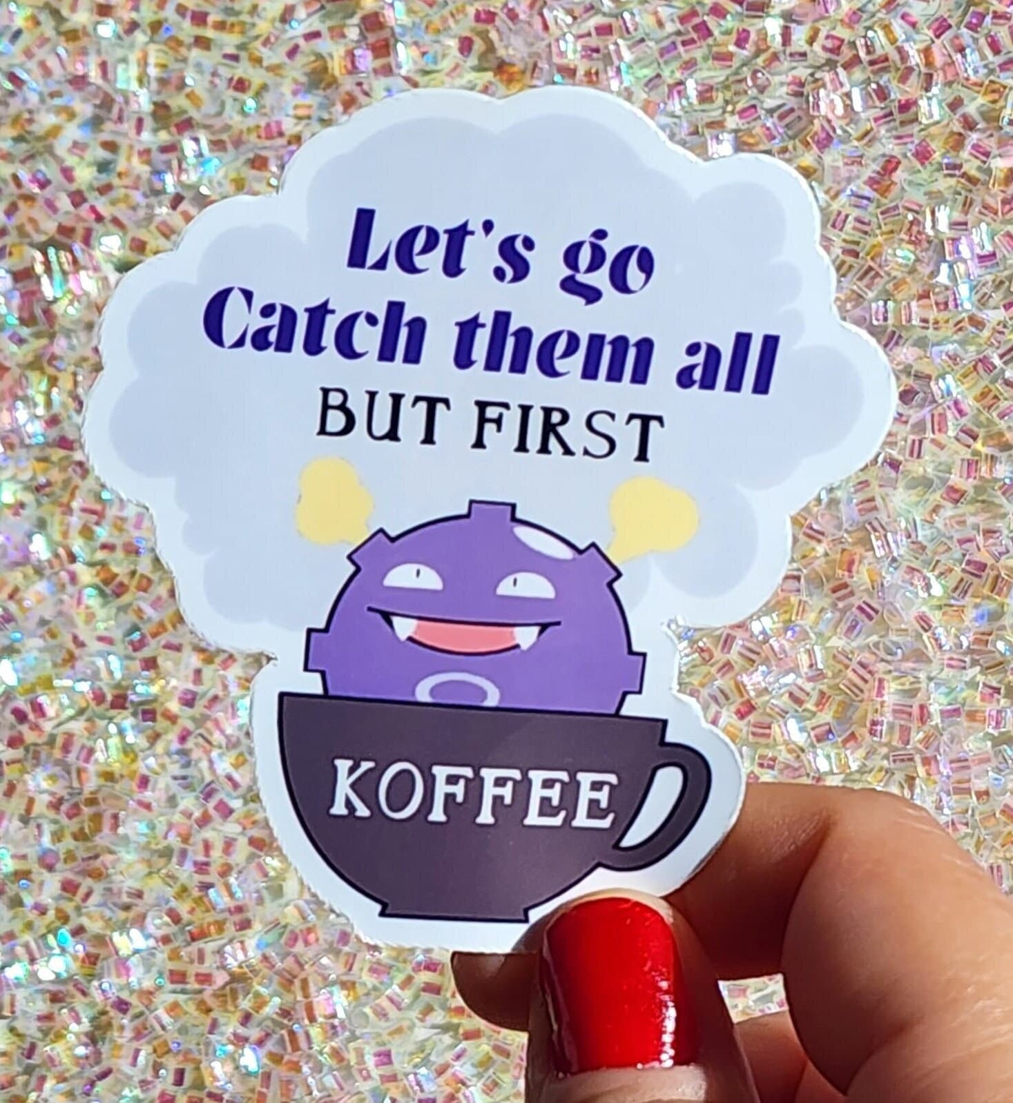 Koffing Pokemon Sticker, Handmade Sticker, Journal Decor, Laptop Decor ...