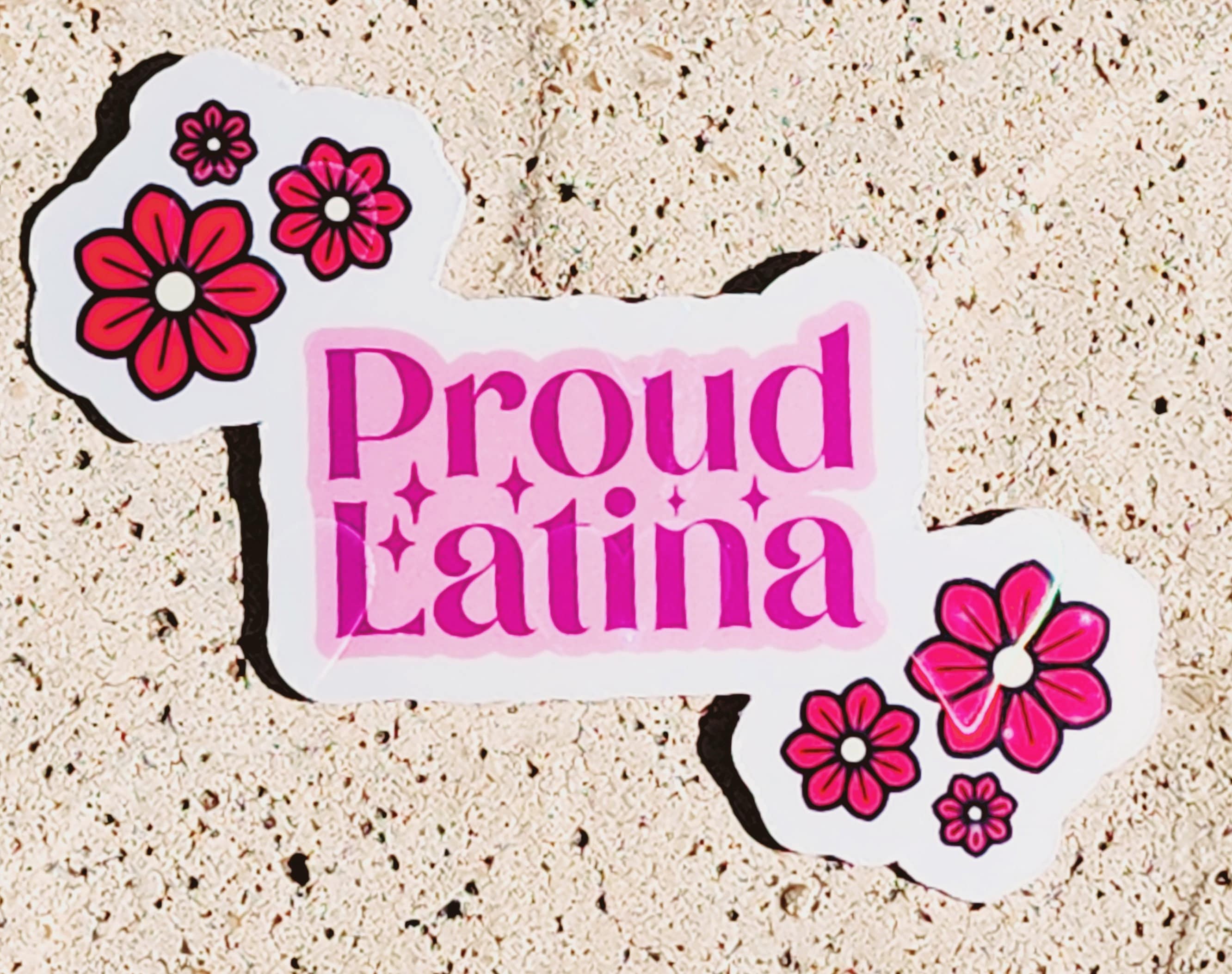 Proud to Be Latina Heart Holographic Stickers, Latina Stickers ...