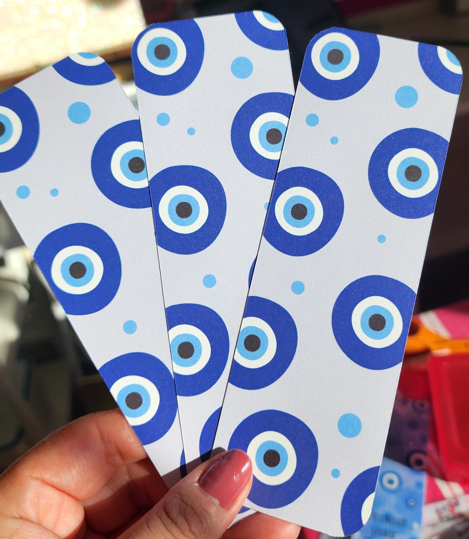 Evil Eye Bookmark, Handmade, Gift for Readers, Book Club, Bookmarks ...