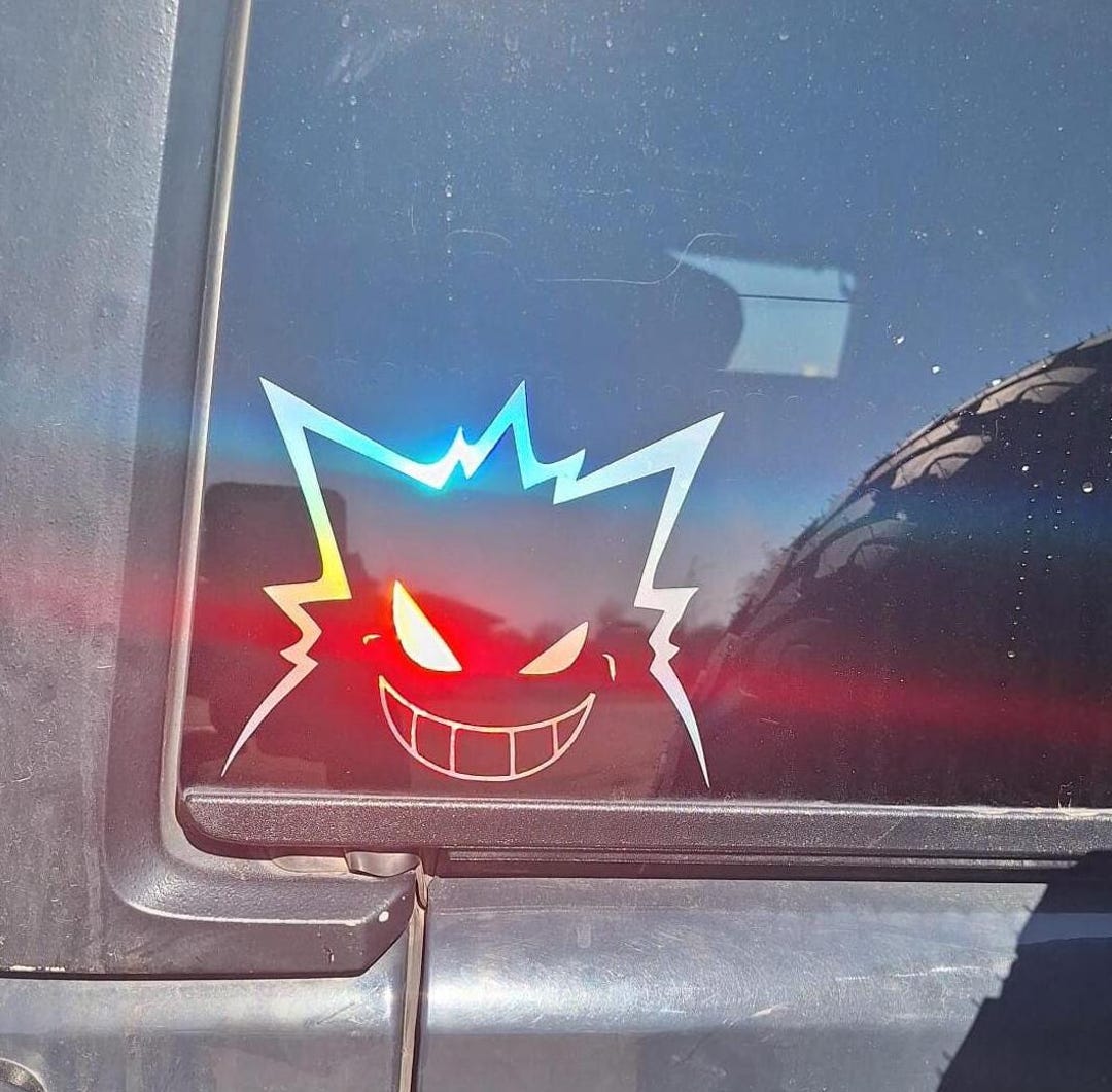 Gengar Holographic Decal, Pokemon Go Decals, Holographic Decal ...