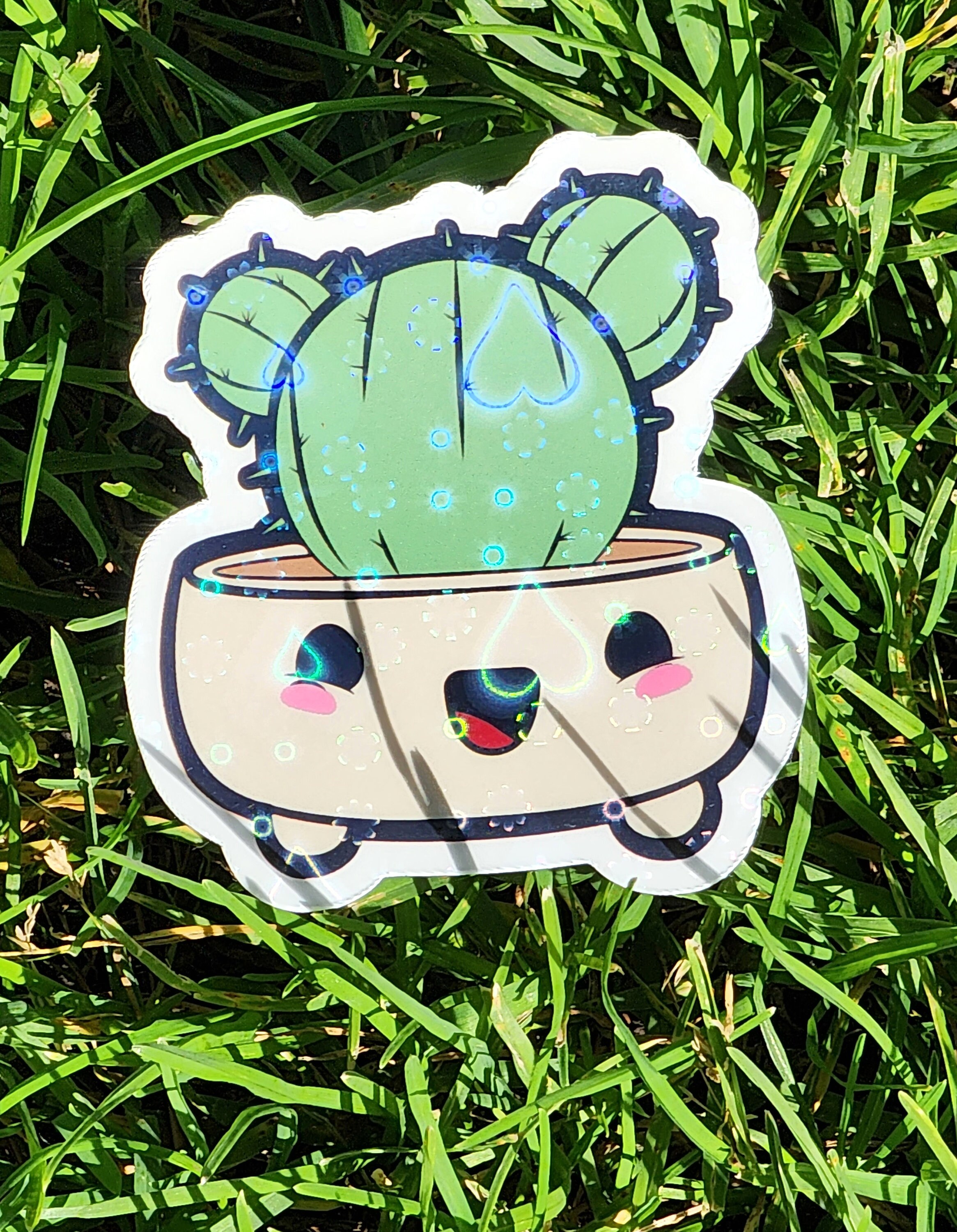 Nopalitos Art, Happy Nopalitos, Holographic Stickers, Mexican Art ...