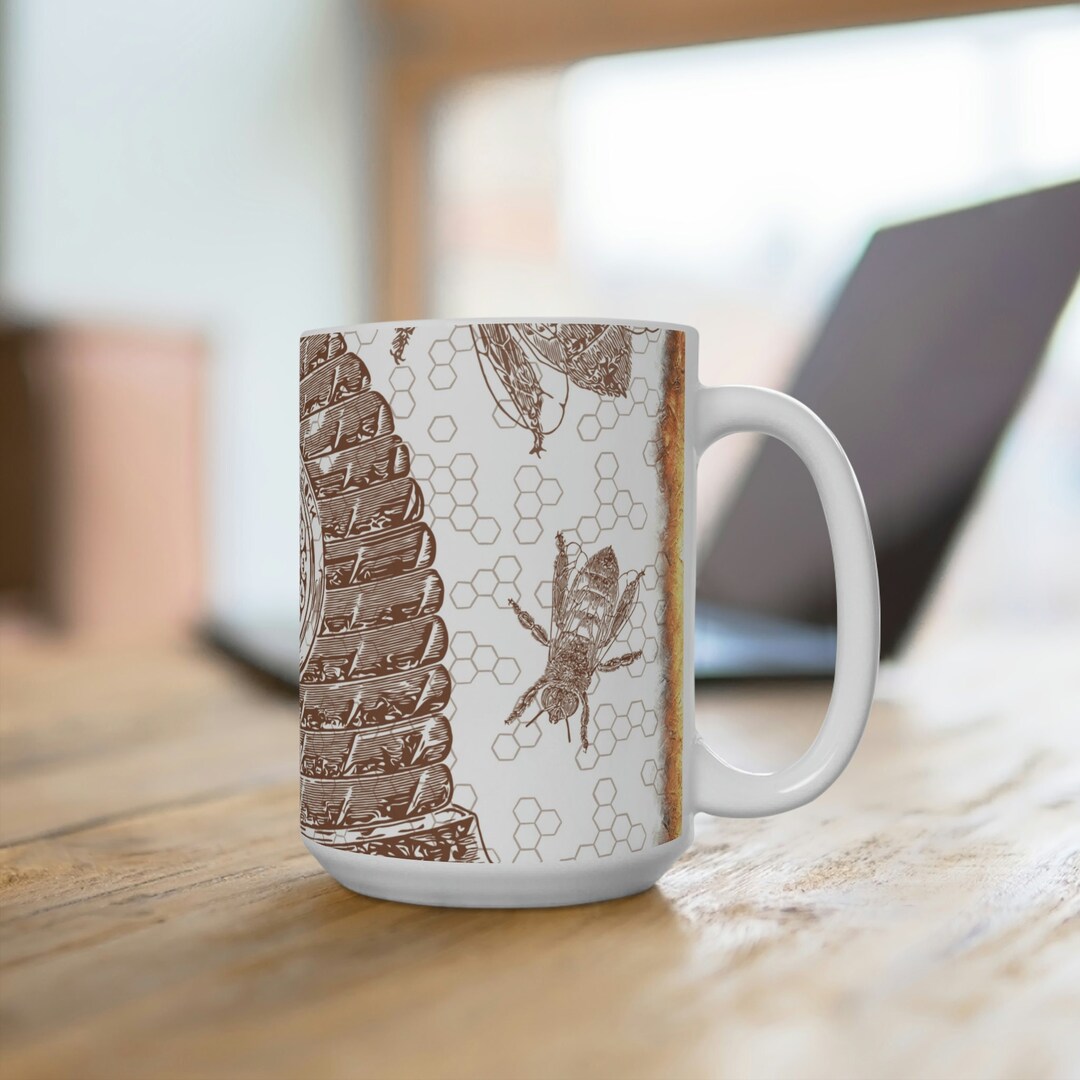 The Beehive Mug 15oz| Honey Bee Mug| Coffee Mug| Coffee Lover| Tea ...
