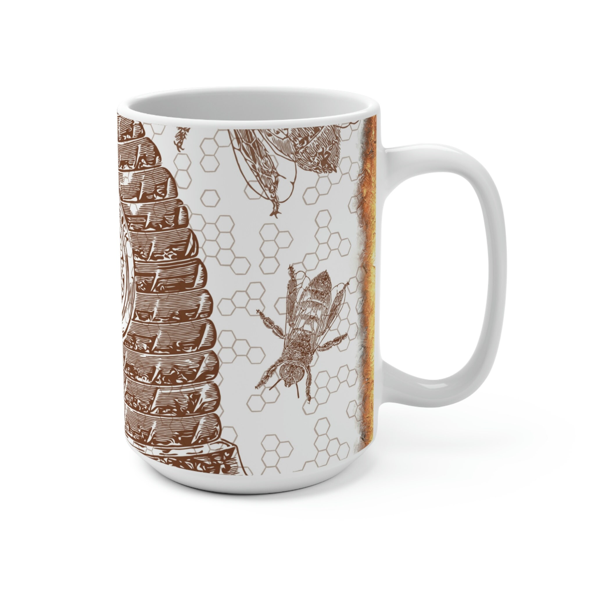 The Beehive Mug 15oz| Honey Bee Mug| Coffee Mug| Coffee Lover| Tea ...