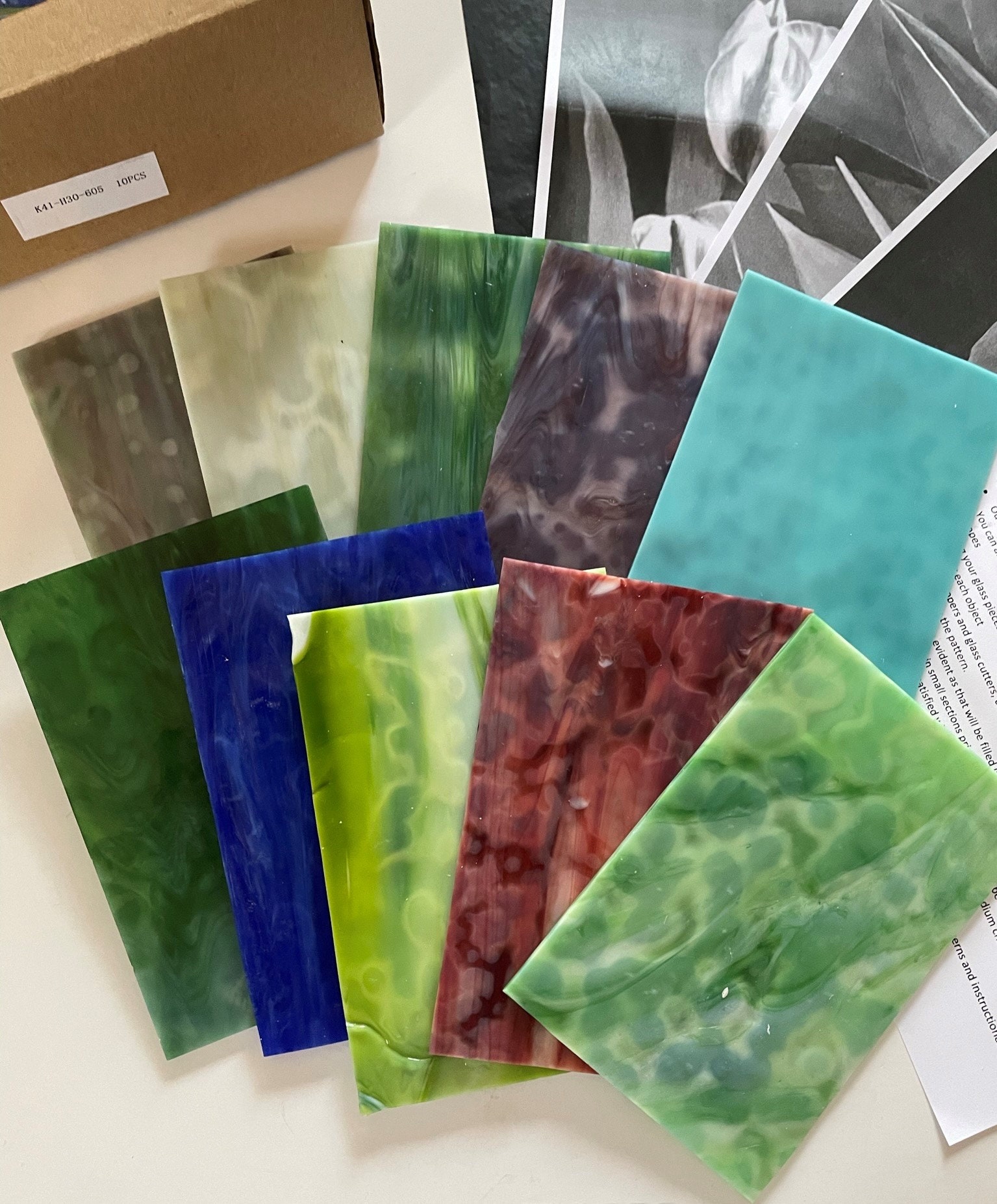 Mottled Stained Glass - 10 4 X 6 Sheets Varied Colors - Etsy