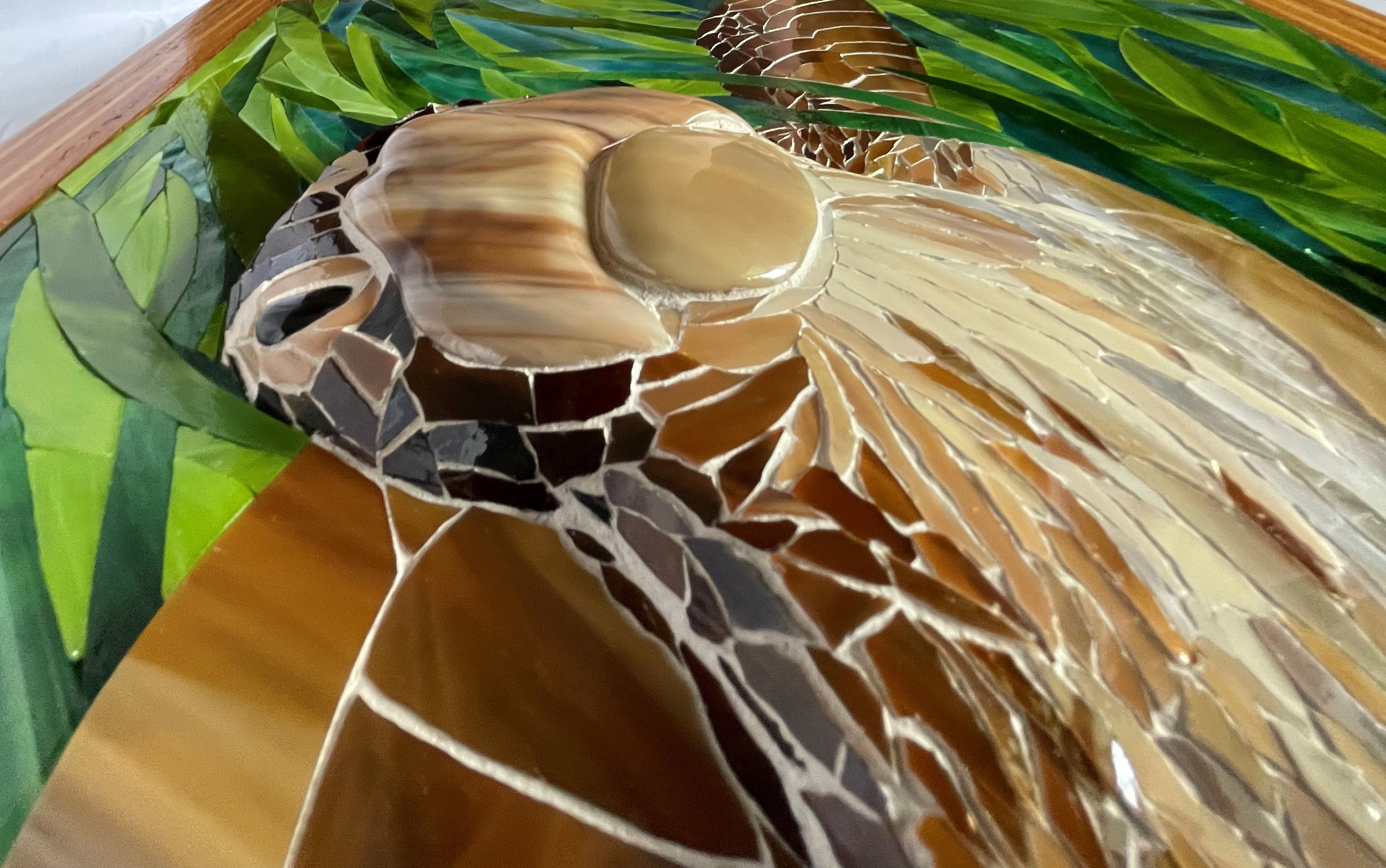 Going With the Flow. Original Design - Stained Glass / Slumped Glass - Etsy