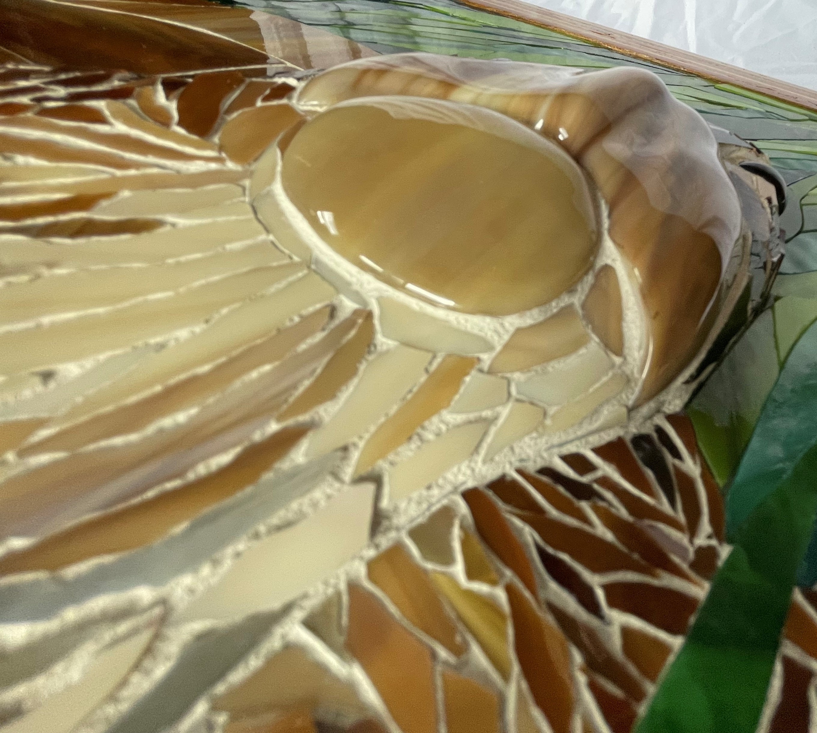 Going With the Flow. Original Design - Stained Glass / Slumped Glass - Etsy