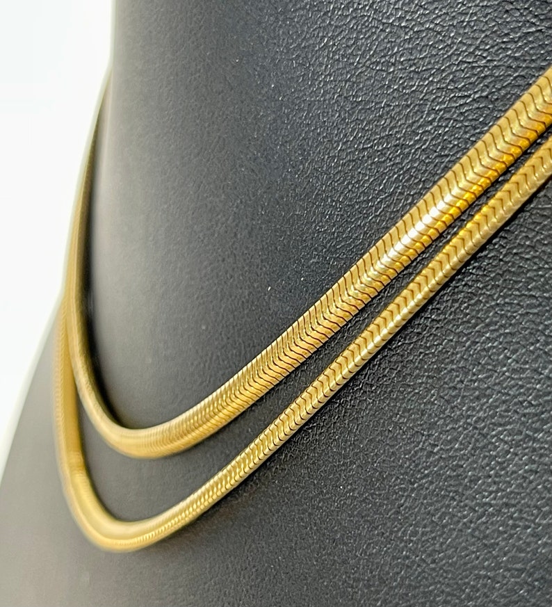 Forstner Gold-filled Double Snake Chain Necklace Elegant - Etsy