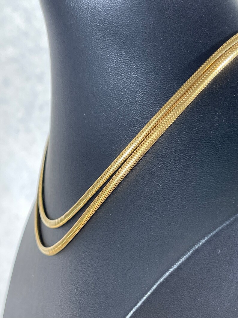 Forstner Gold-filled Double Snake Chain Necklace Elegant - Etsy