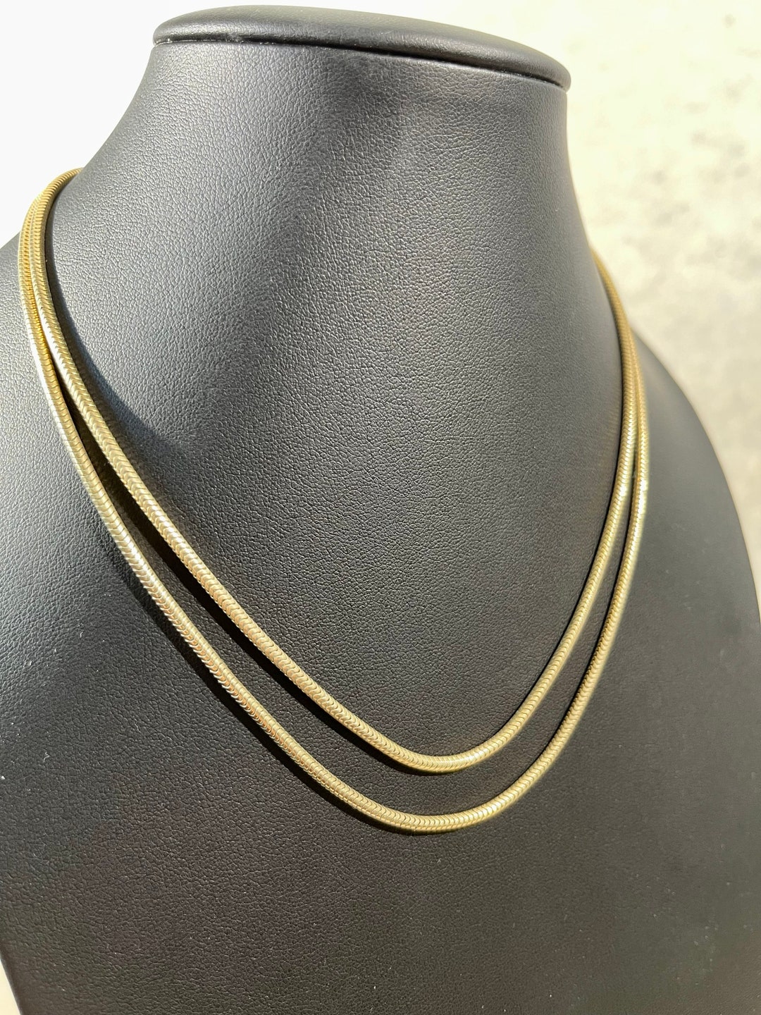 Forstner Gold-filled Double Snake Chain Necklace - Elegant, Double ...