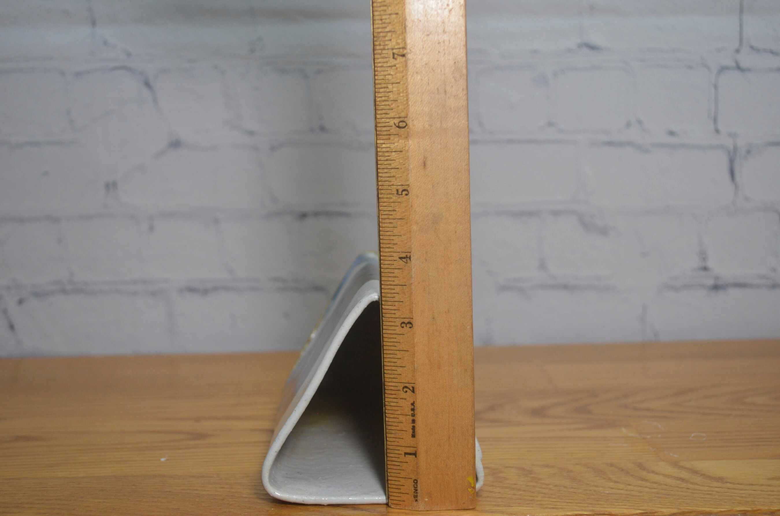 Triangular Shaped Studio Pottery Vase - Unique MCM 70's Style Vintage ...