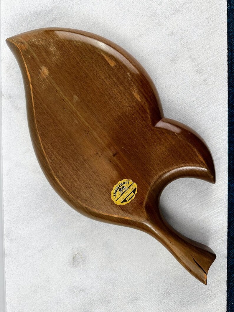 Mid Century Mahogany Nut Dish / Snack Platter Made in Haiti by - Etsy
